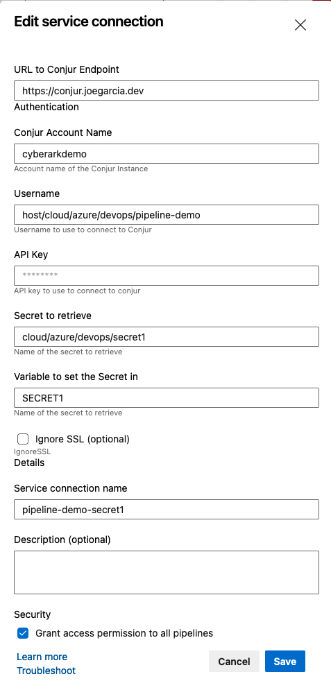 GitHub - infamousjoeg/azure-devops-demo: A demonstration using @cyberark Conjur's Azure DevOps ...