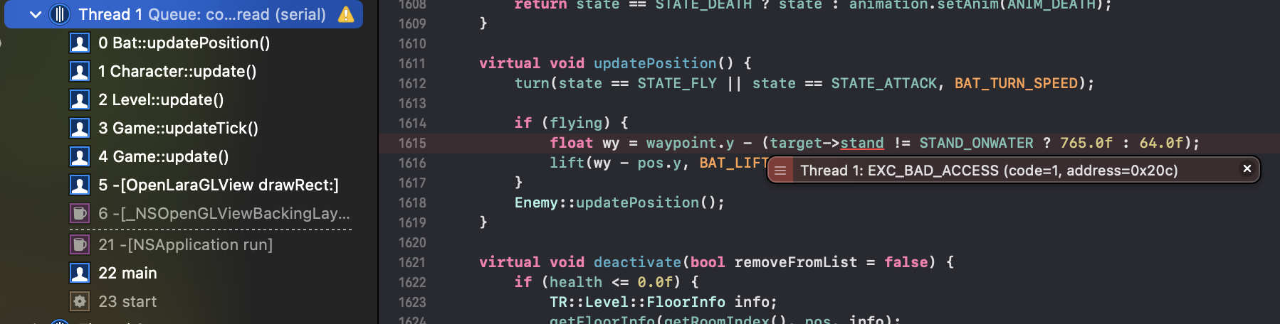 Batupdateposition May Dereference A Null Pointer When Loading A Savegame · Issue 362 · Xproger
