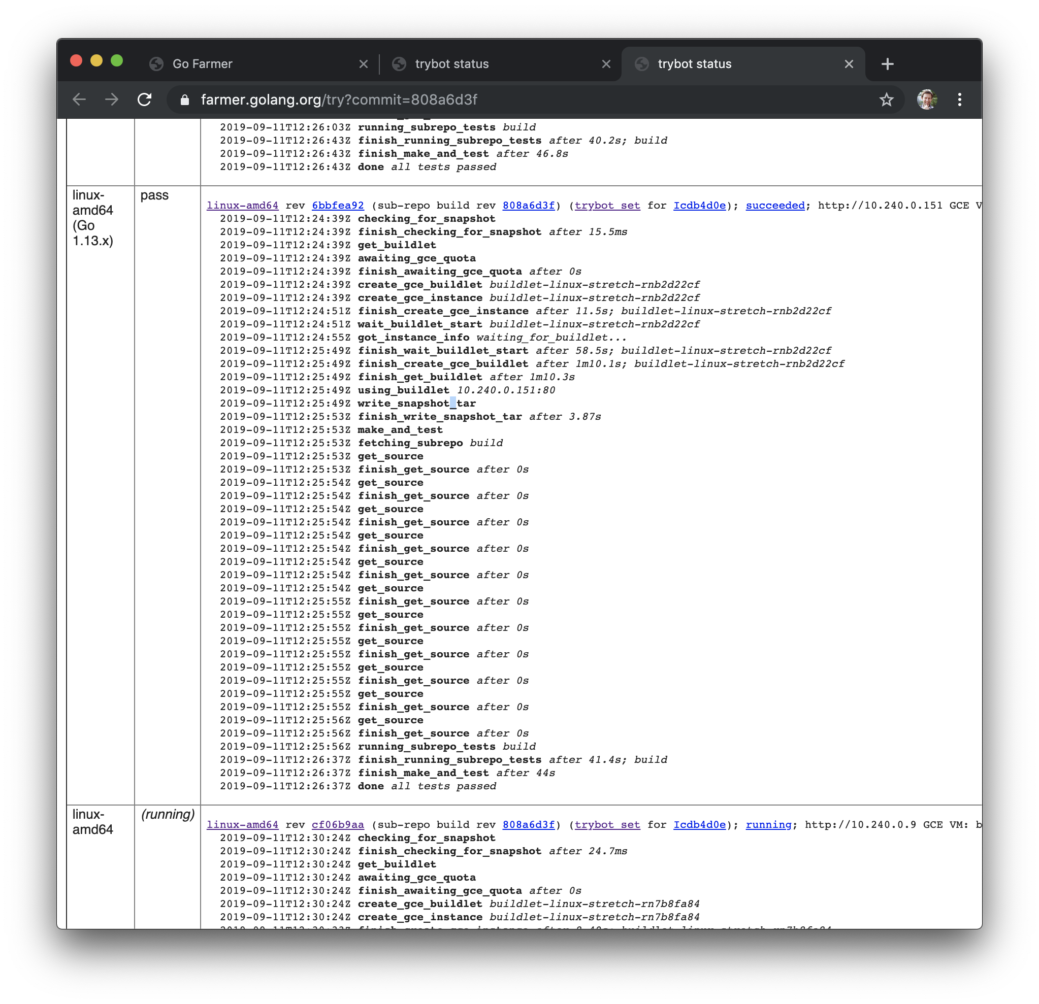 x/build/cmd/coordinator: the "Go 1.12.x" suffix for trybots sometimes disappears · Issue #34234 ...