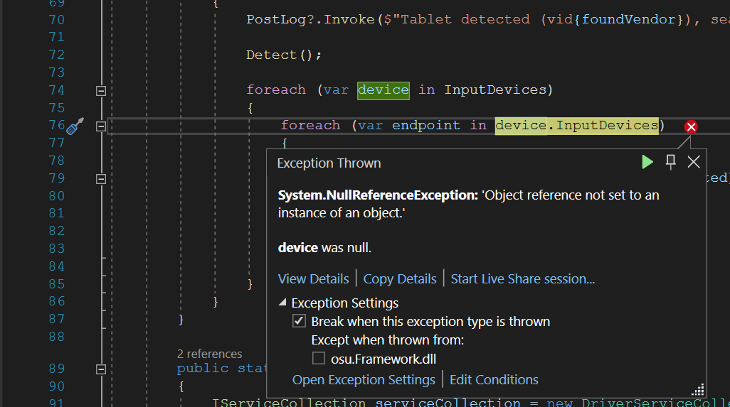 Wacom CTL-472 tablet seems to cause NullReferenceExecption in ...