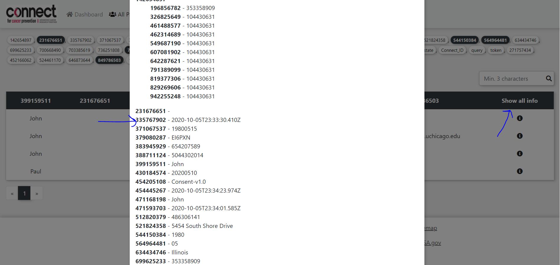 Make the participant dashboard easier to use · Issue #161 · episphere/connect · GitHub