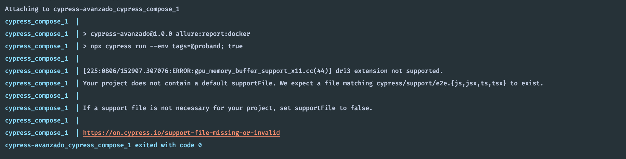 Jenkins Pipeline Could Not Find A Cypress Configuration File Exiting · Issue 508 · Cypress Io