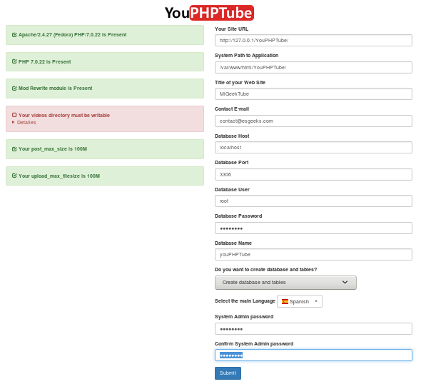 Install issue · Issue #60 · WWBN/AVideo · GitHub
