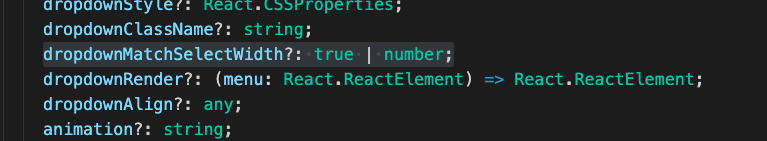 component, dropdownMatchSelectWidth property type error · Issue #22671 · ant-design/ant-design ...