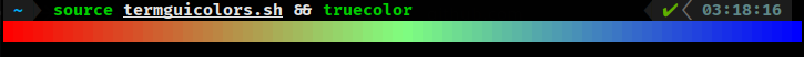 Check your terminal emulator's support for true colors · GitHub