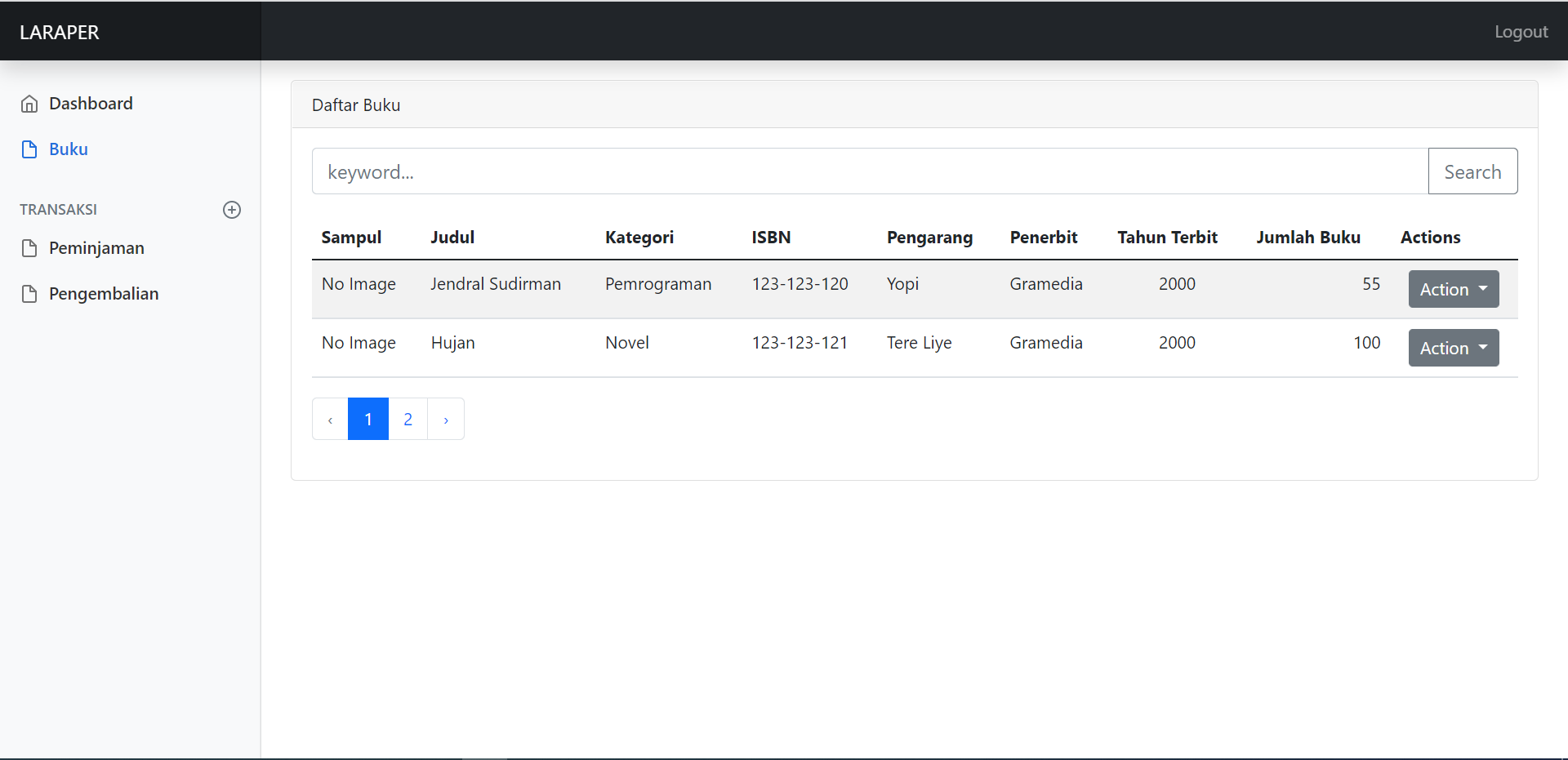 GitHub - icip1998/laraper: Laravel 8 - Login, Register, Dashboard, Pagination, CRUD, Logout, etc