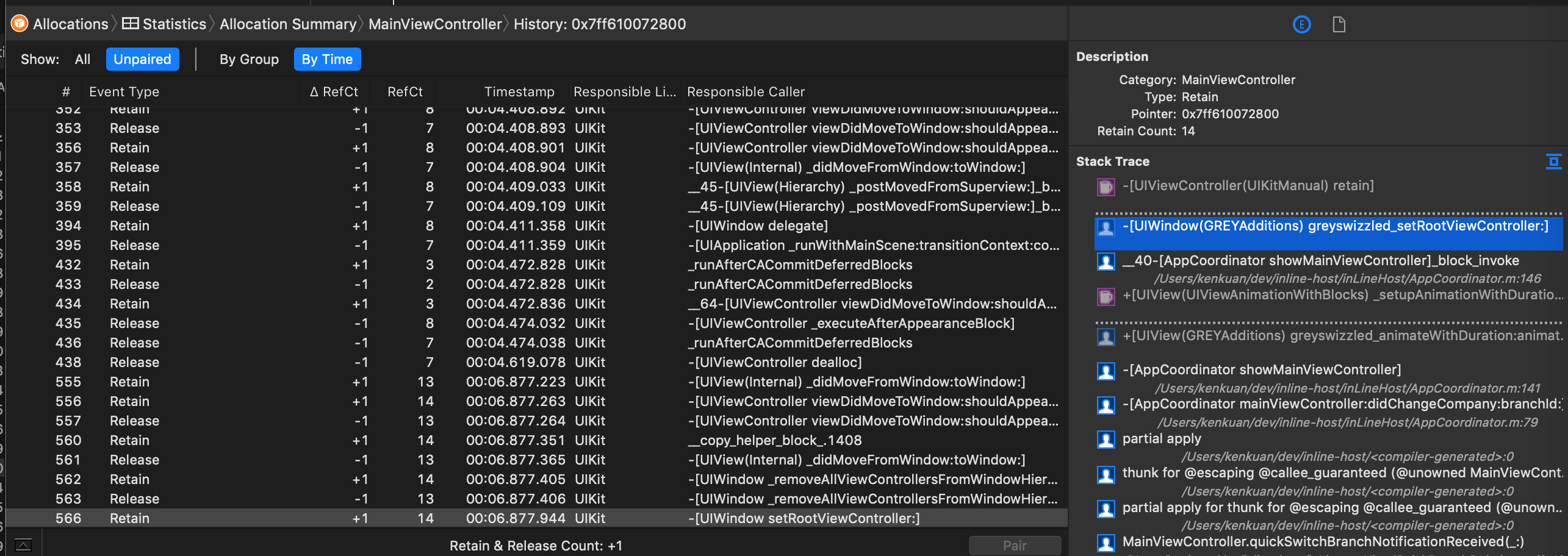 Memory leak by replacing UIWindow.rootViewController · Issue #889 · google/EarlGrey · GitHub