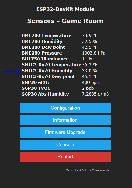SHTC3 Hide I2C address in sensor name if only 1 present · Issue #11323 · arendst/Tasmota · GitHub