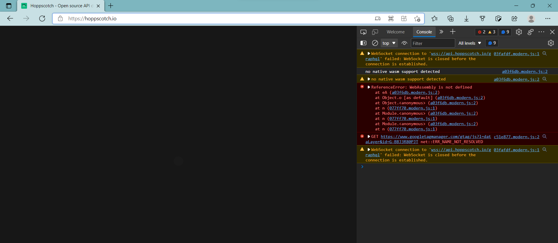 Unable to load https://hoppscotch.io/ Microsoft Edge · Issue #2062 ...