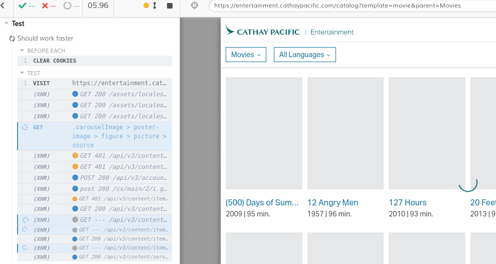 Performance Issues Of The Runner When Using Cypress Commands On Many