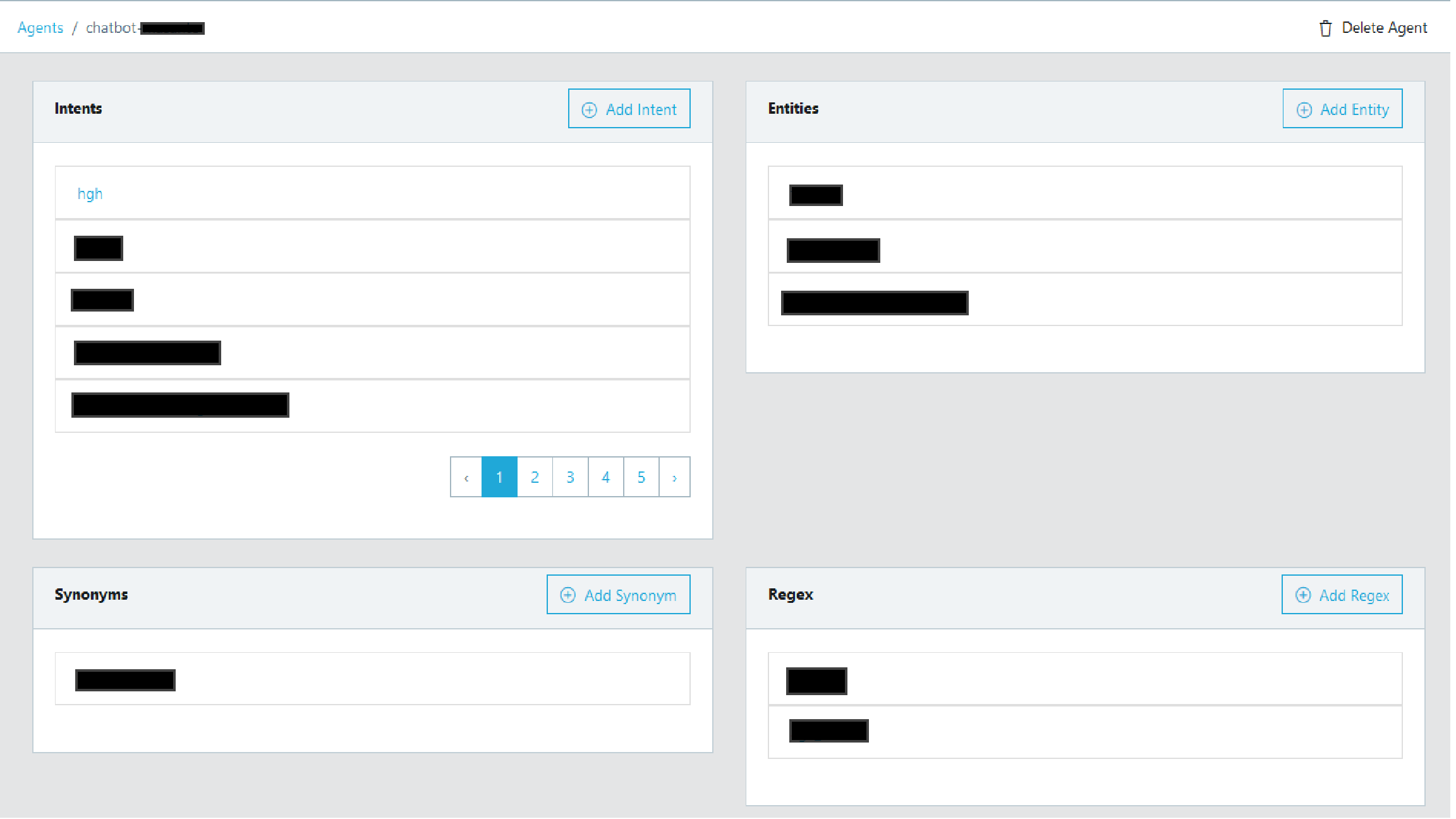 Rasa-ui new functionality 1 : Synonyms and regex · Issue #145 · paschmann/rasa-ui · GitHub