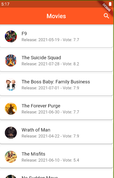 GitHub - musekwa/flutter_movie_app: Get the movie object from themoviedb.org, listing and ...