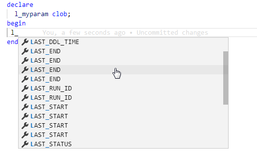 Keeping default vscode Intellisense in autocompletion · Issue #135 · mtxr/vscode-sqltools · GitHub