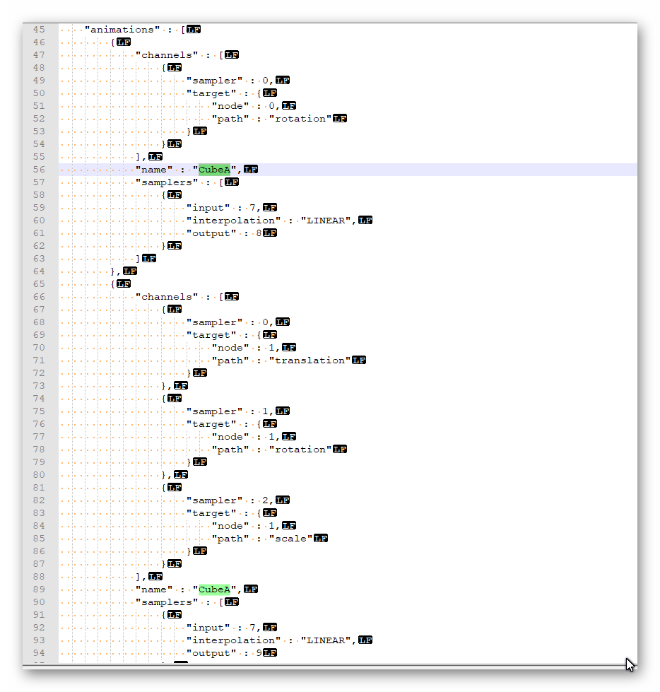 Why does a node without animations export with animations? (by design?) · Issue #1764 ...