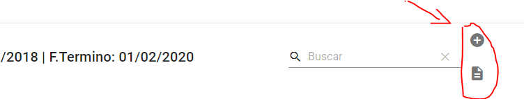 Header action buttons with vertical orientation instead of horizontal ...
