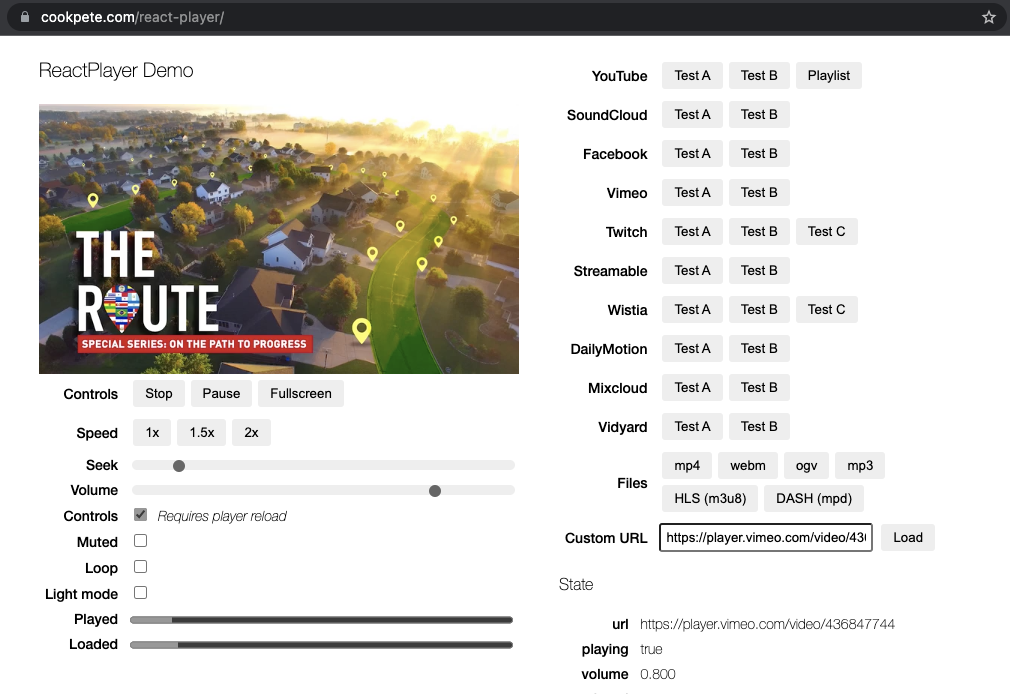react-player embedded vimeo url is not working?? · Issue #1322 · cookpete/react-player · GitHub