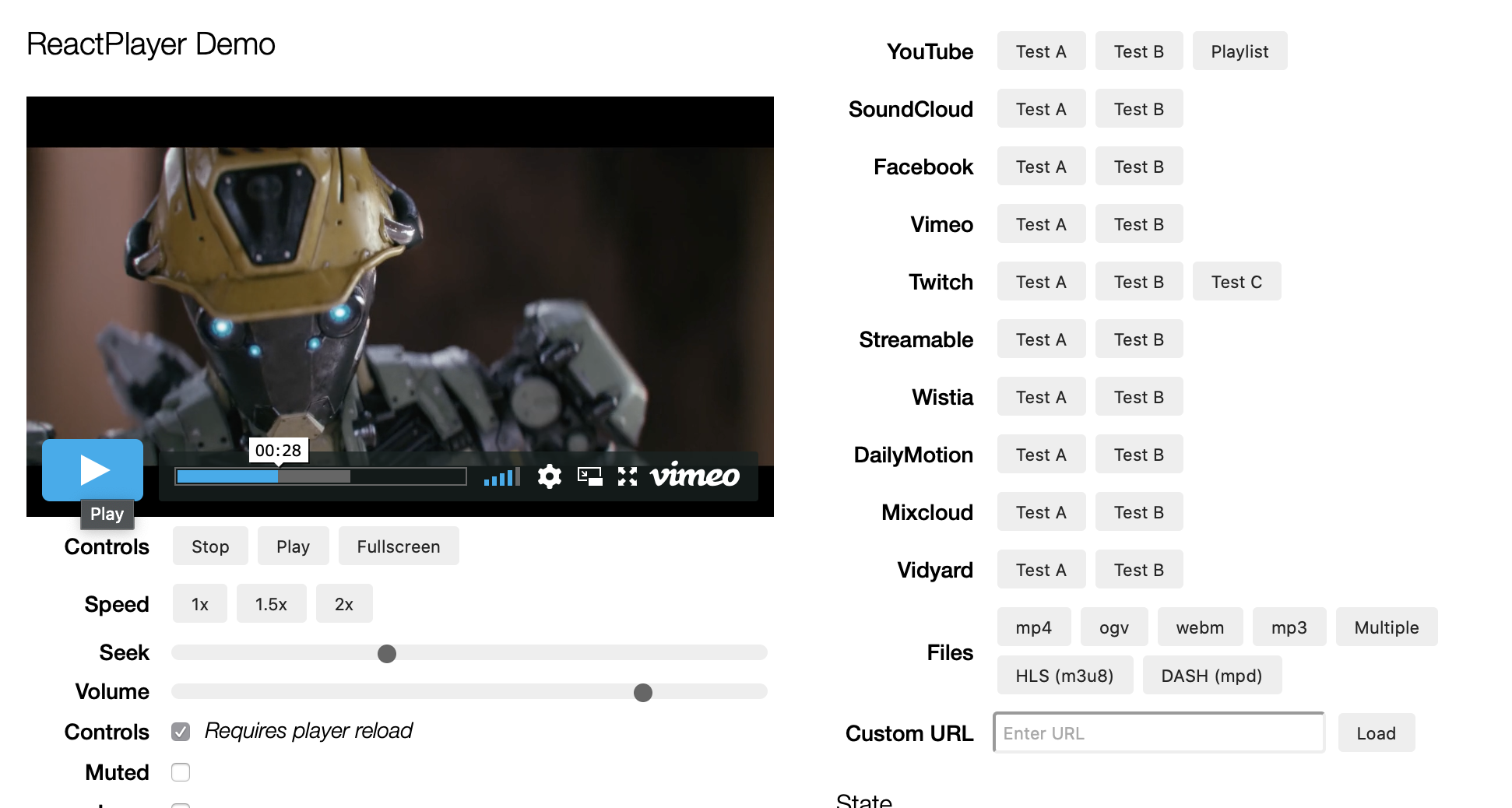Can't play Vimeo videos with Safari (Version 13.1) when controls = true · Issue #883 · cookpete ...
