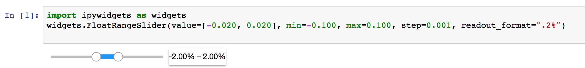 readout_format not working in FloatRangeSlider · Issue #1440 · jupyter-widgets/ipywidgets · GitHub