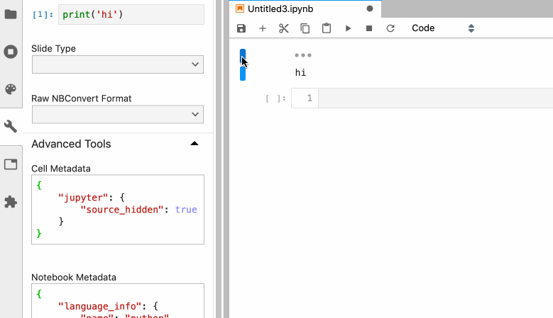 Add ability to hide code cell input in CoCalc Jupyter Notebook · Issue #3835 · sagemathinc ...