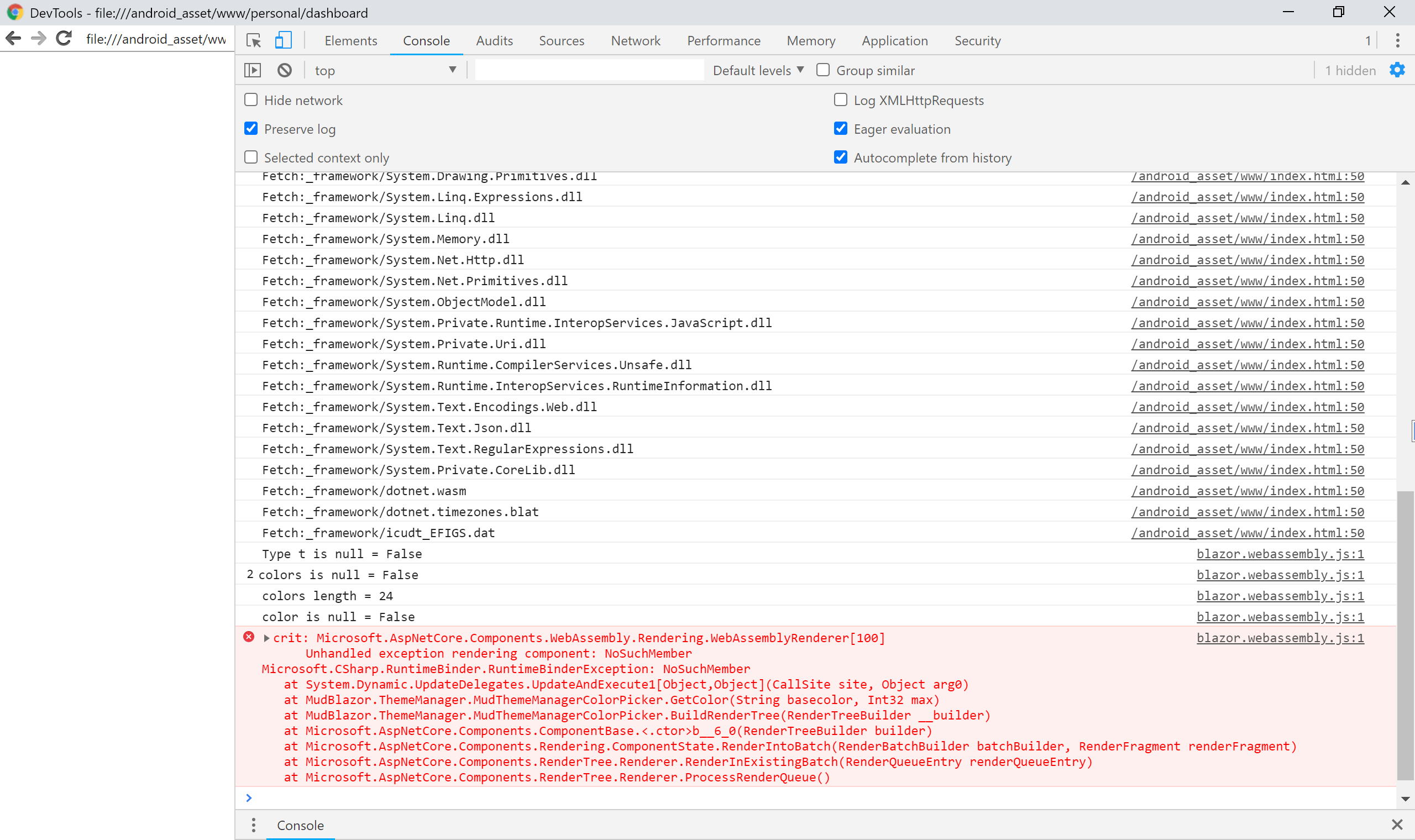 MudBlazor.ThemeManager MudThemeManagerColorPicker.GetColor Error · Issue #2444 · MudBlazor ...