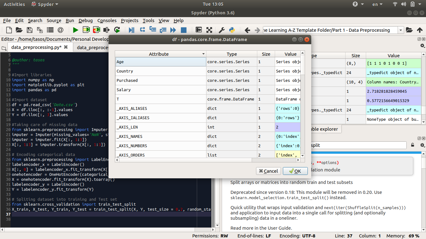 Variable Explorer doesn't show simple array view on Ubuntu 18.04 ...
