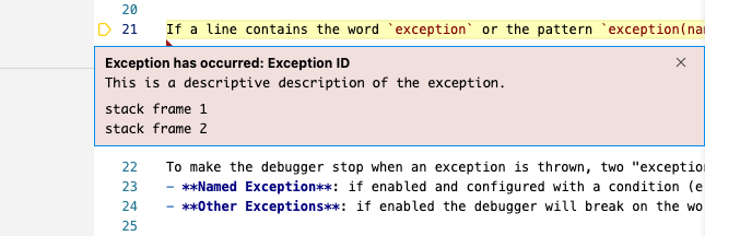 Add ExceptionInfo Request handler · Issue #113921 · microsoft/vscode · GitHub