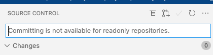 Readonly repositories should make SCM input readonly also · Issue #134997 · microsoft/vscode ...