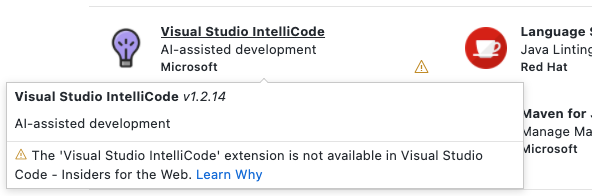 Disabled extensions in the Extension Pack should be shown as grayed out ...