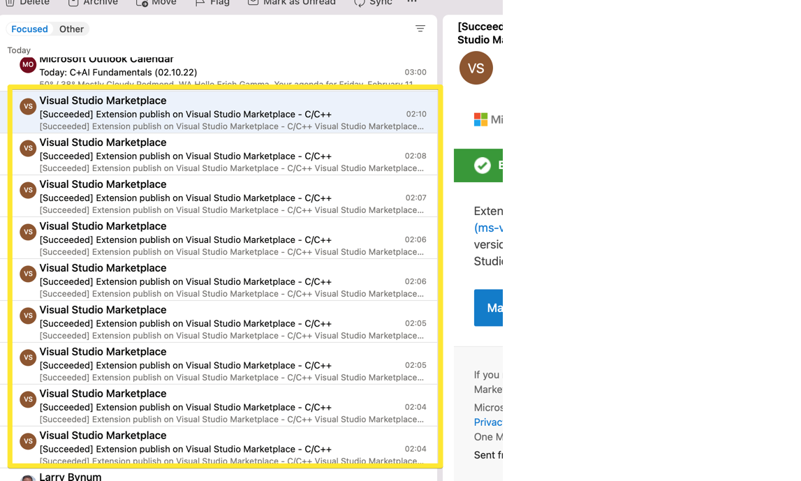 Each platform specific extension publish sends an email · Issue #330 · microsoft/vsmarketplace ...