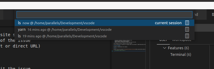 Terminal: recent command list should de-duplicate · Issue #143695 · microsoft/vscode · GitHub