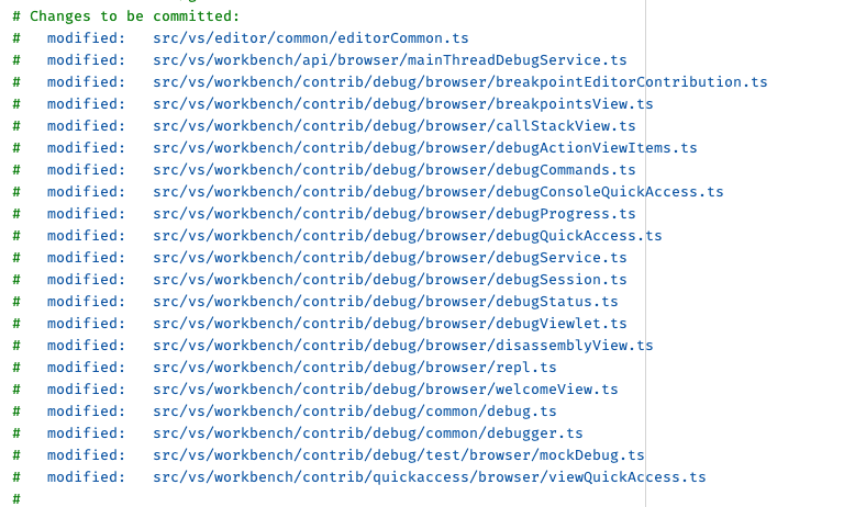 Colouring In Git Commit Editor A Bit Off · Issue 153678 · Microsoft Vscode · Github