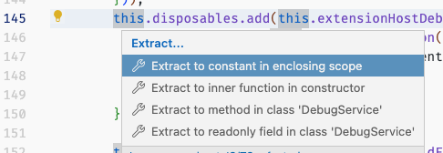 QuickFix LightBulb UI improvements · Issue #165844 · microsoft/vscode · GitHub
