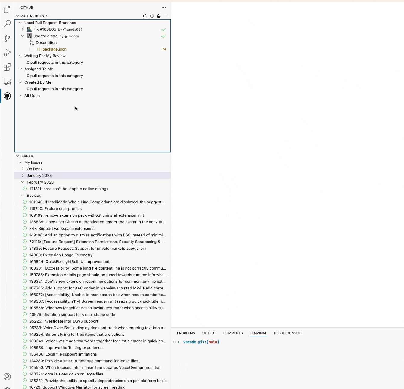 Collapse state not preserved in Issues view · Issue #4359 · microsoft/vscode-pull-request-github ...