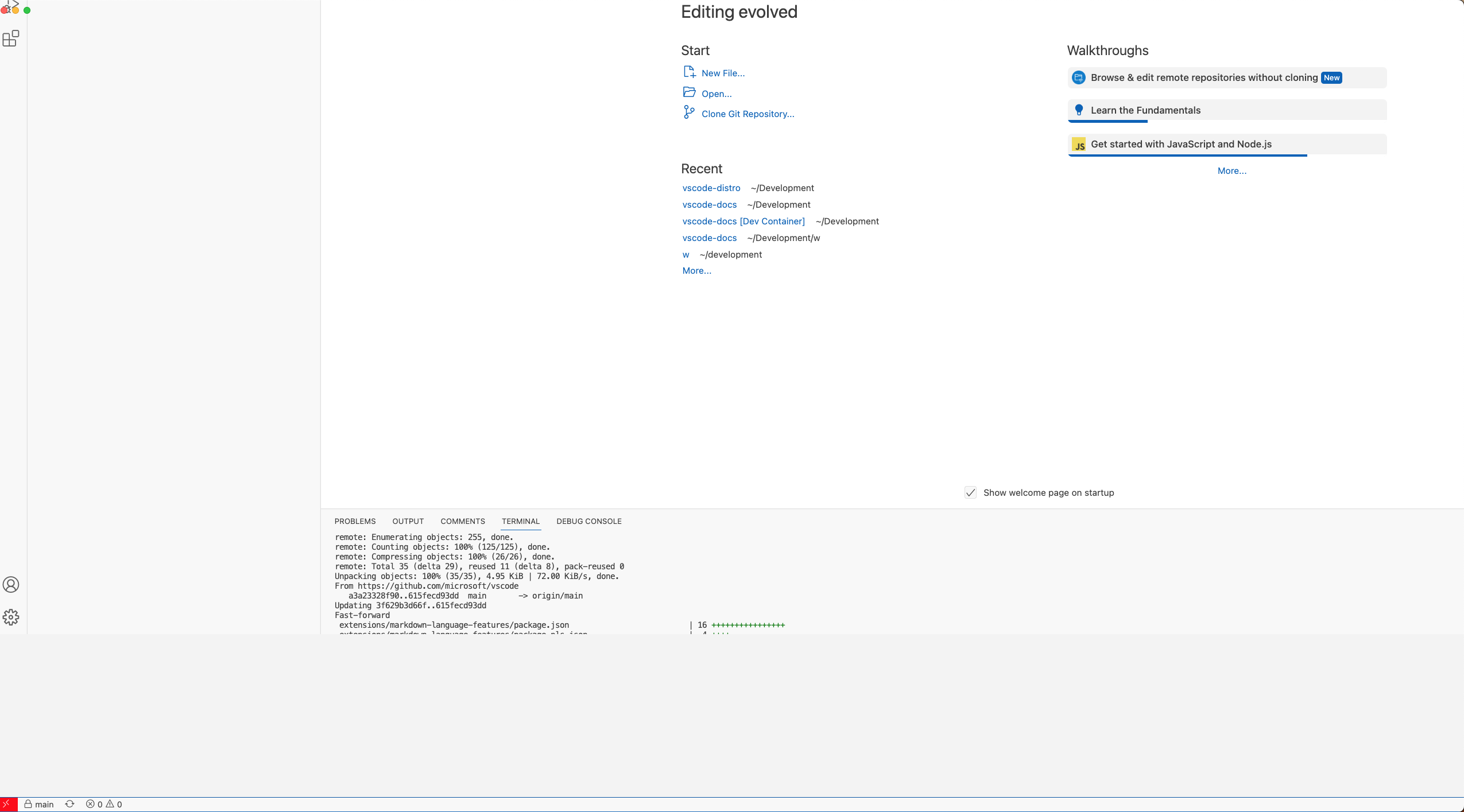 Broken layout when changing profiles · Issue #174345 · microsoft/vscode ...