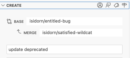 Create PR view: one extra horizontal line between CREATE and BASE name · Issue #5133 · microsoft ...