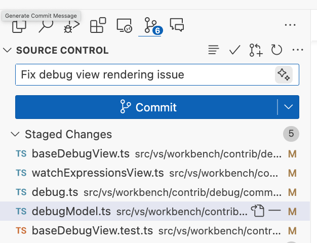 Generated Commit Message Is Imprecise · Issue 195785 · Microsoft