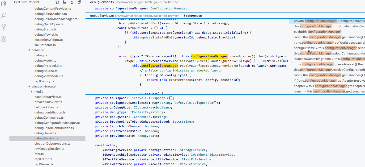 Find all reference seldomly selectes a bunch of text · Issue #43187 ...