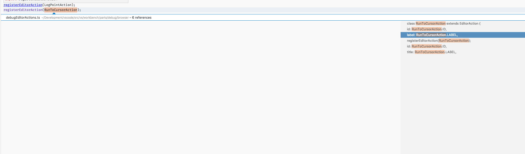Peek References Broken · Issue 63978 · Microsoftvscode · Github