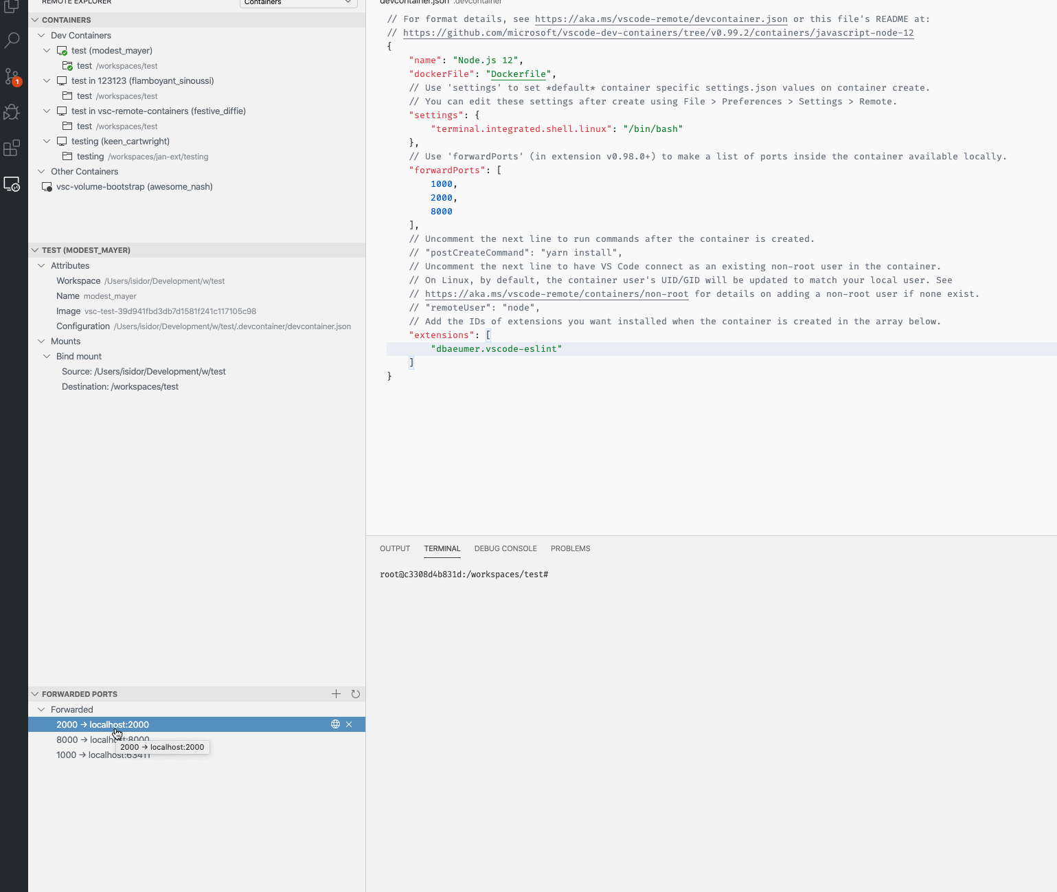 Forwarded Ports changes to ports has no effect after reload · Issue ...