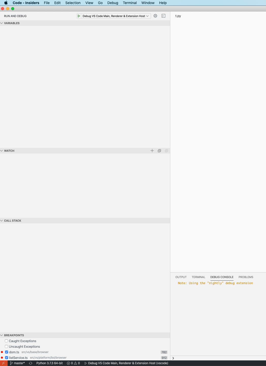 Icons in WATCH view missing in latest VSC insiders · Issue #90177 ...