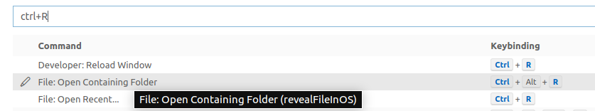 Reload Window And Recent Workspaces Overlap On Keybindings · Issue 90698 · Microsoftvscode