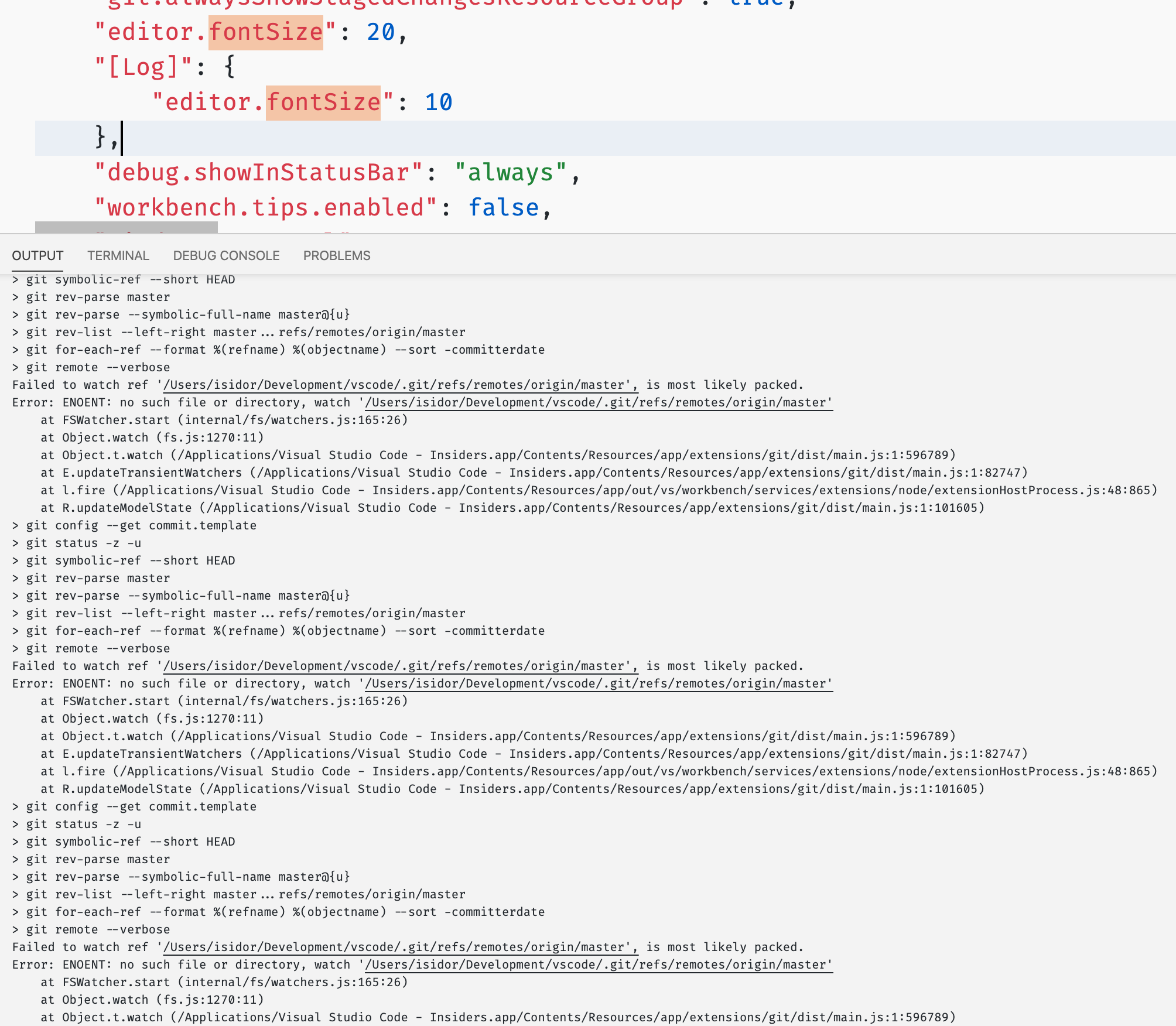 Ability to independintly change console output tab font size · Issue ...