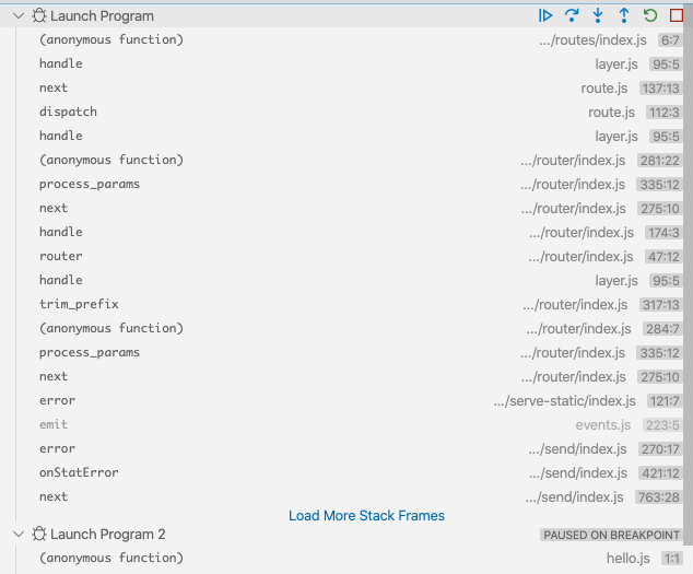 Debug: Improve Call Stack UI/UX · Issue #83986 · microsoft/vscode · GitHub
