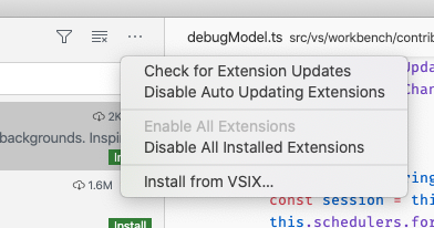 Extension ... menu missing actions · Issue #103812 · microsoft/vscode ...