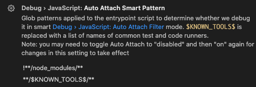 Debugjavascriptautoattachsmartpattern Not Sure If Exclude Or Include Pattern Expected · Issue