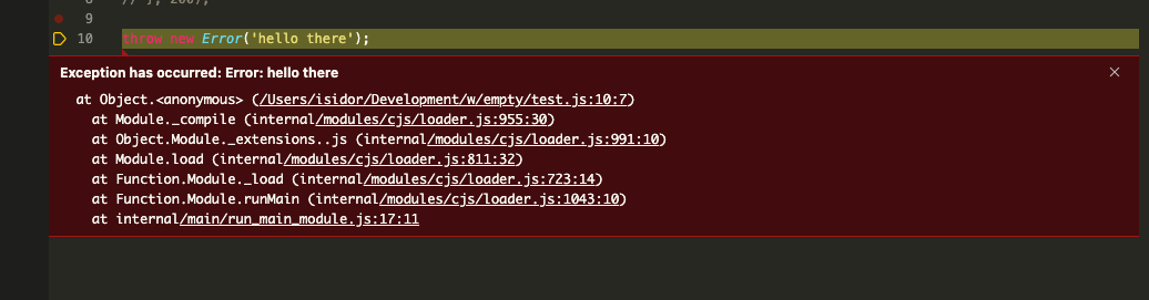 Ability To Hideshow Vscode Exception Area · Issue 88217 · Microsoft