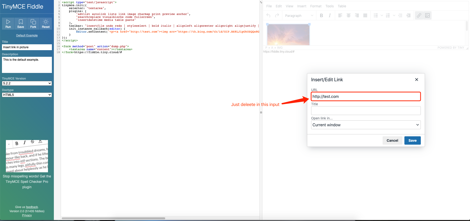 There is an error when I insert a link on a picture · Issue #6026 ... There is an error when I insert a link on a picture · Issue #6026 ...