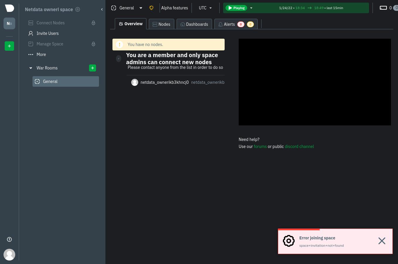 [BUG] No error notification displayed in the UI when join space fails · Issue #213 · netdata ...