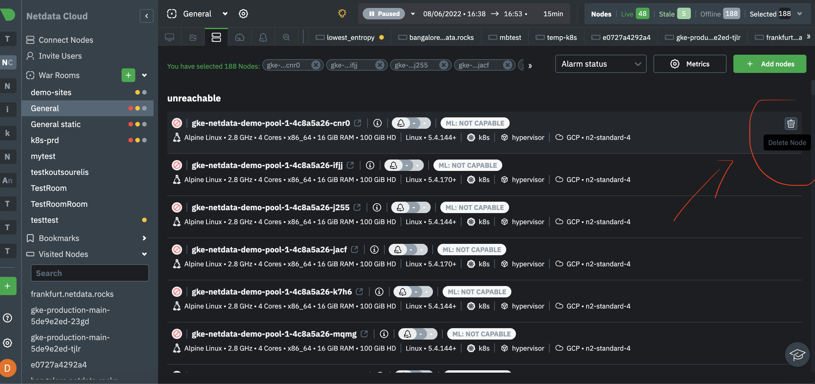 Feat Netdata Dashboard Node Delete · Issue 459 · Netdatanetdata Cloud · Github
