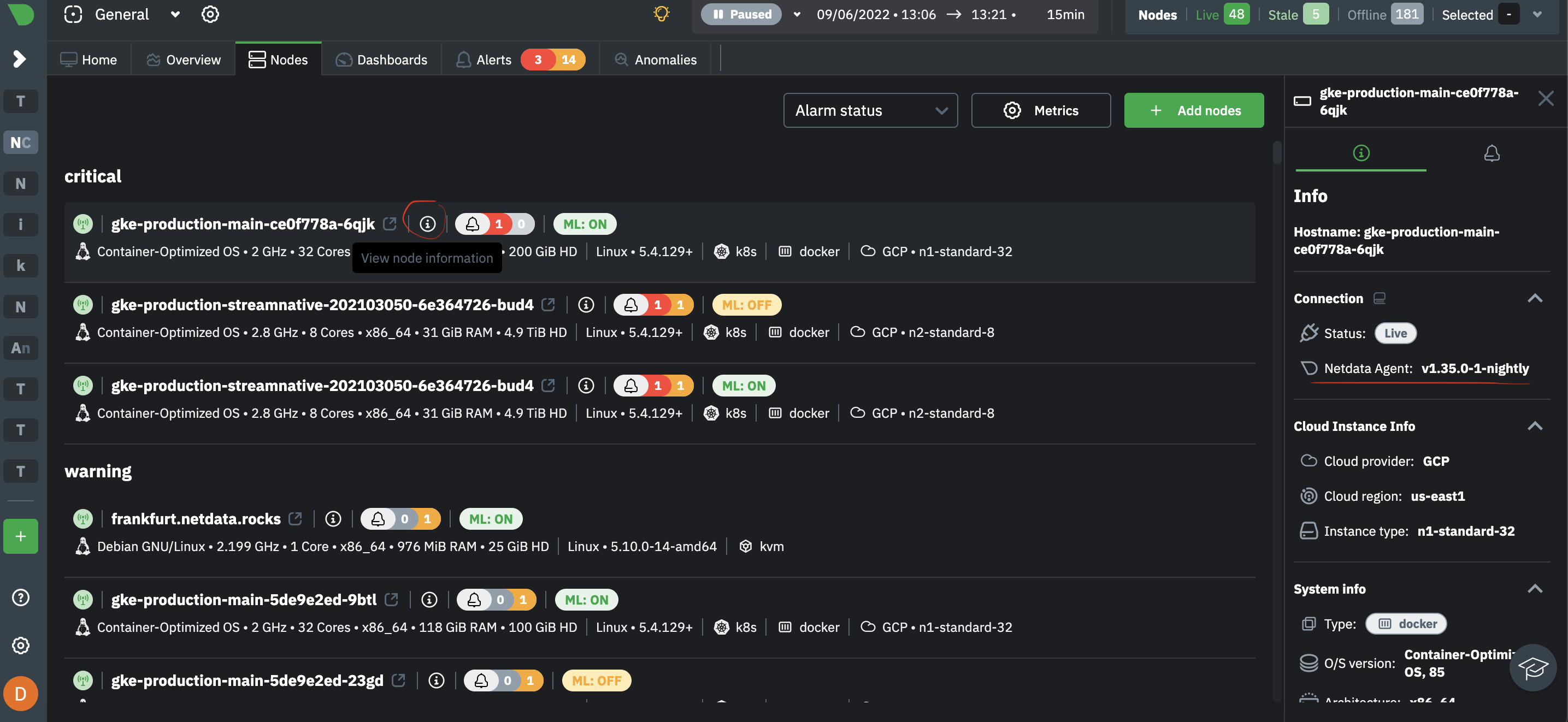 Feat Netdata Dashboard Node Delete · Issue 459 · Netdatanetdata Cloud · Github